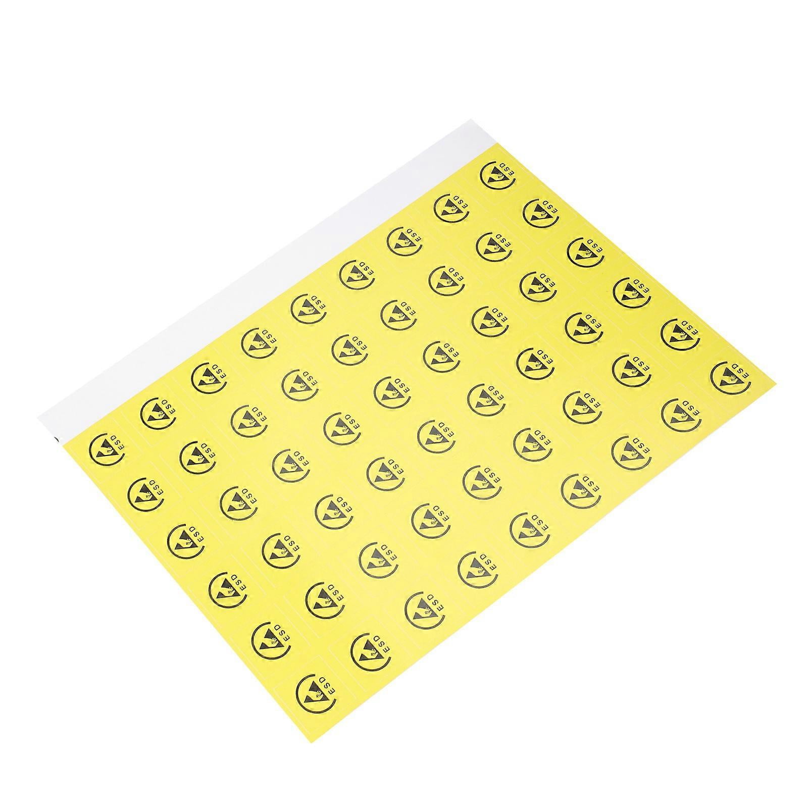 200pcs Electrostatic Warning Stickers Caution Decals, Self Adhesive ESD ...