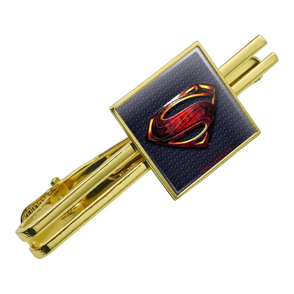 Justice League Movie Superman Logo Square Tie Bar Clip Clasp Tack ...