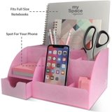 Pink Desk Organizer Acrylic For Home Office Supplies And Accessories ...