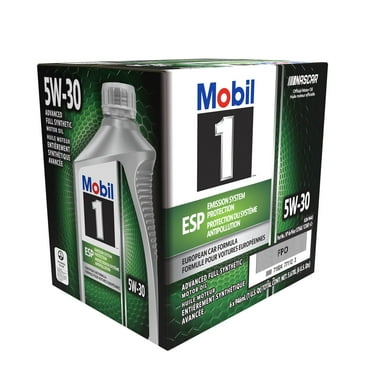 Mobil 1 ESP X2 Full Synthetic Motor Oil 0W-20, 5 Quart - Walmart.com