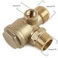 CIYISON 3-Way Brass Air Compressor Check Valves Unidirectional Check ...