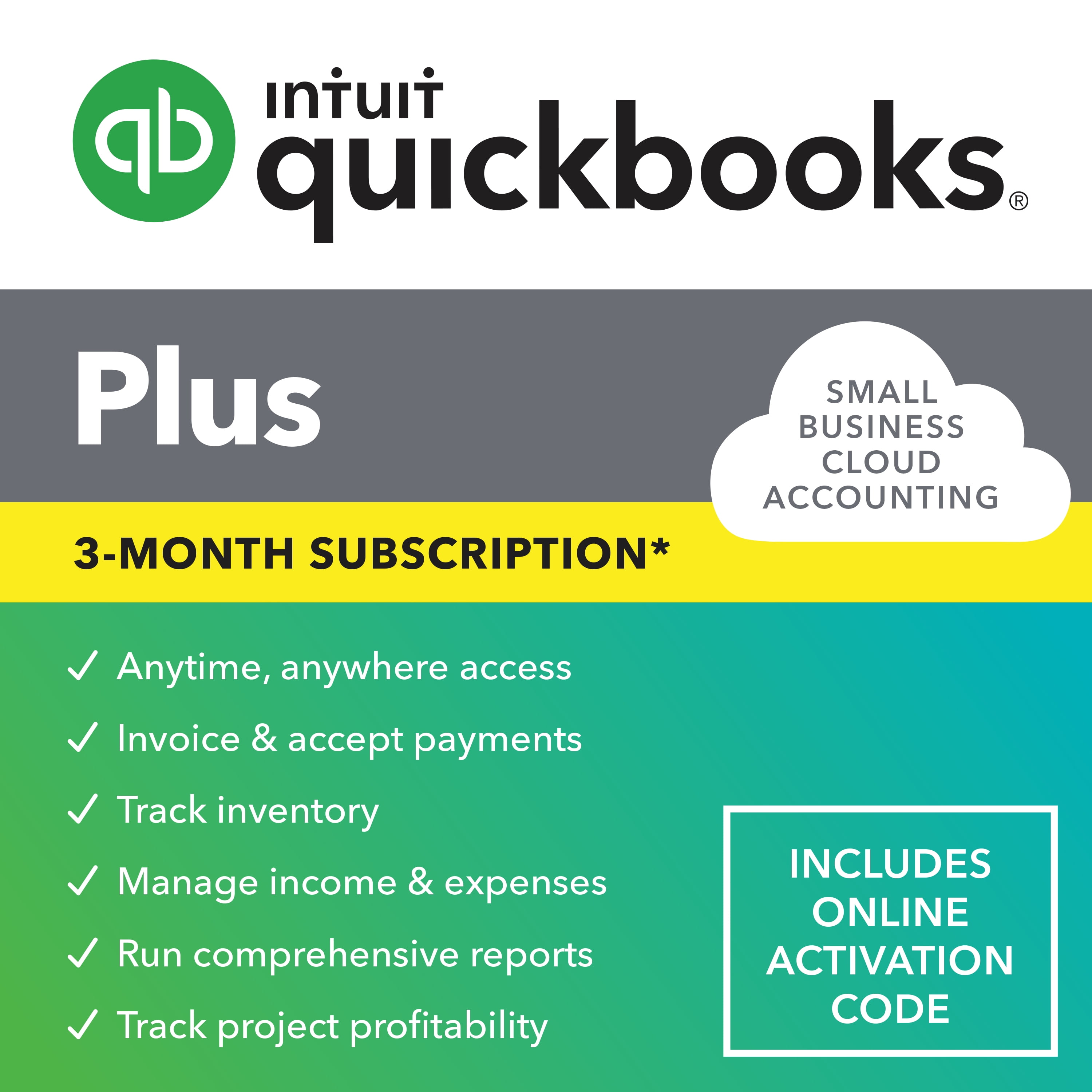 QuickBooks Online Plus 3 month Subscription Walmart quickbooks-online-plus-3-month-subscription-walmart