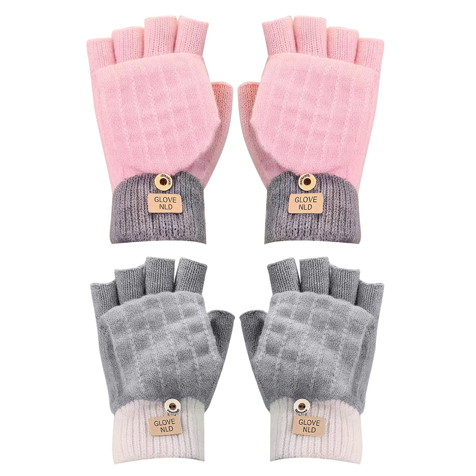 Click here for Zynery 2 Pcs Warm Convertible Flip Mittens  Women... prices