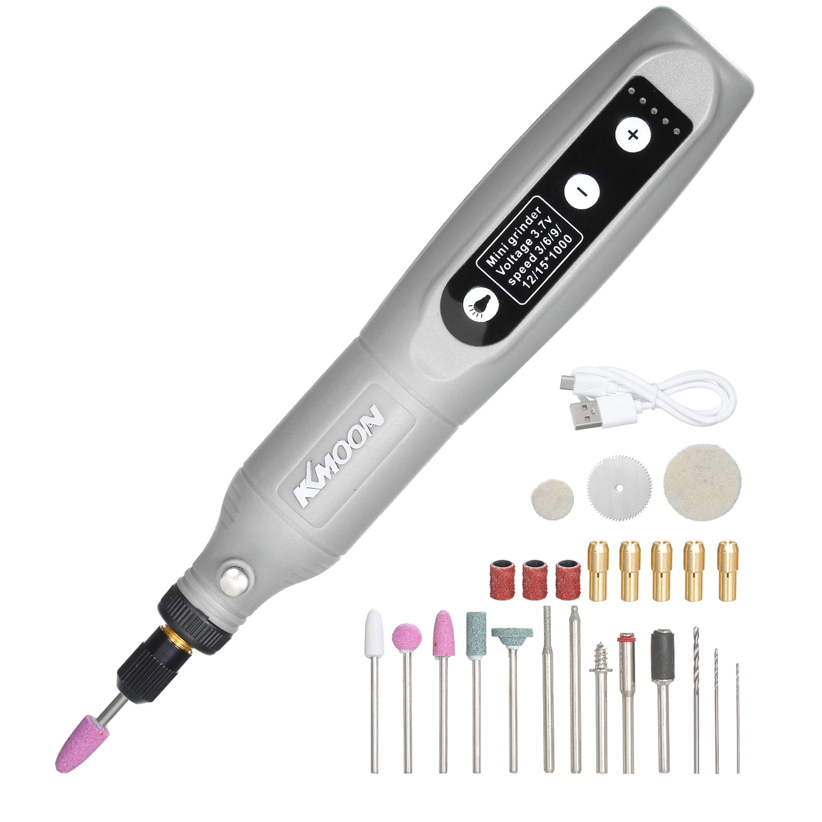 5-Speed Speed Speed Adjustment Mini Electric Grinder Tool Set USB ...