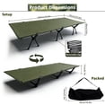 PRIJESSE Foldable Camping Bed with Height Adjustable Legs, Heavy Duty ...