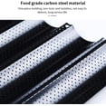 Baguette Tray Non- Stick French Bread Pan Carbon Steel Perforated ...