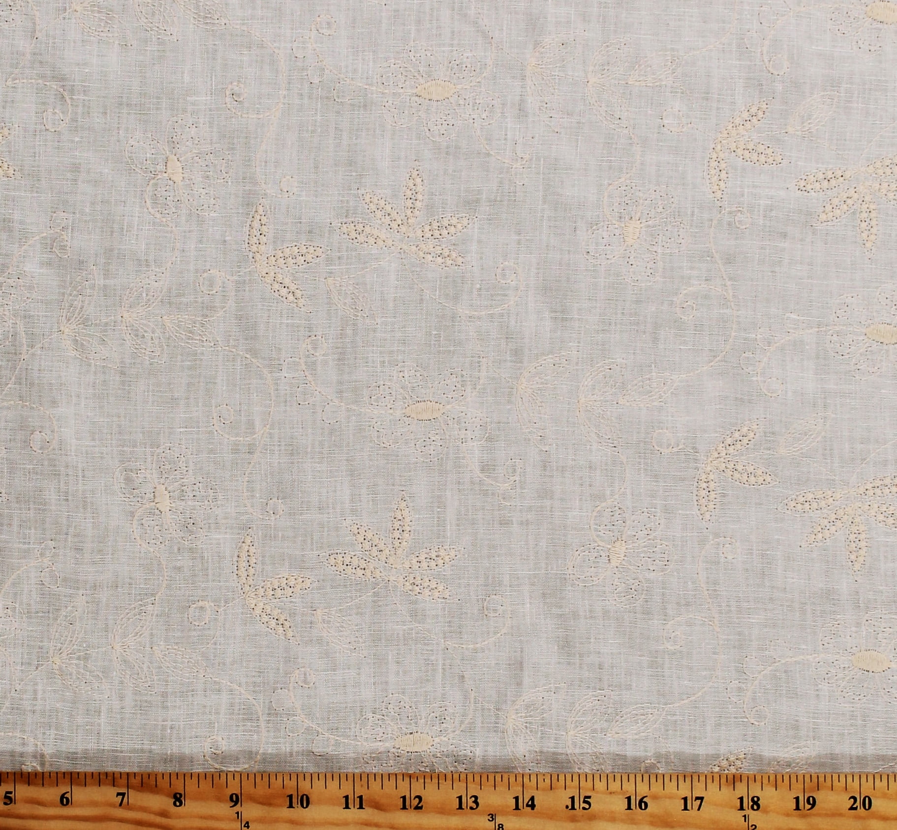 Fabric Embroidery embroidered linen fabric by the yard Visual Arts etna ...