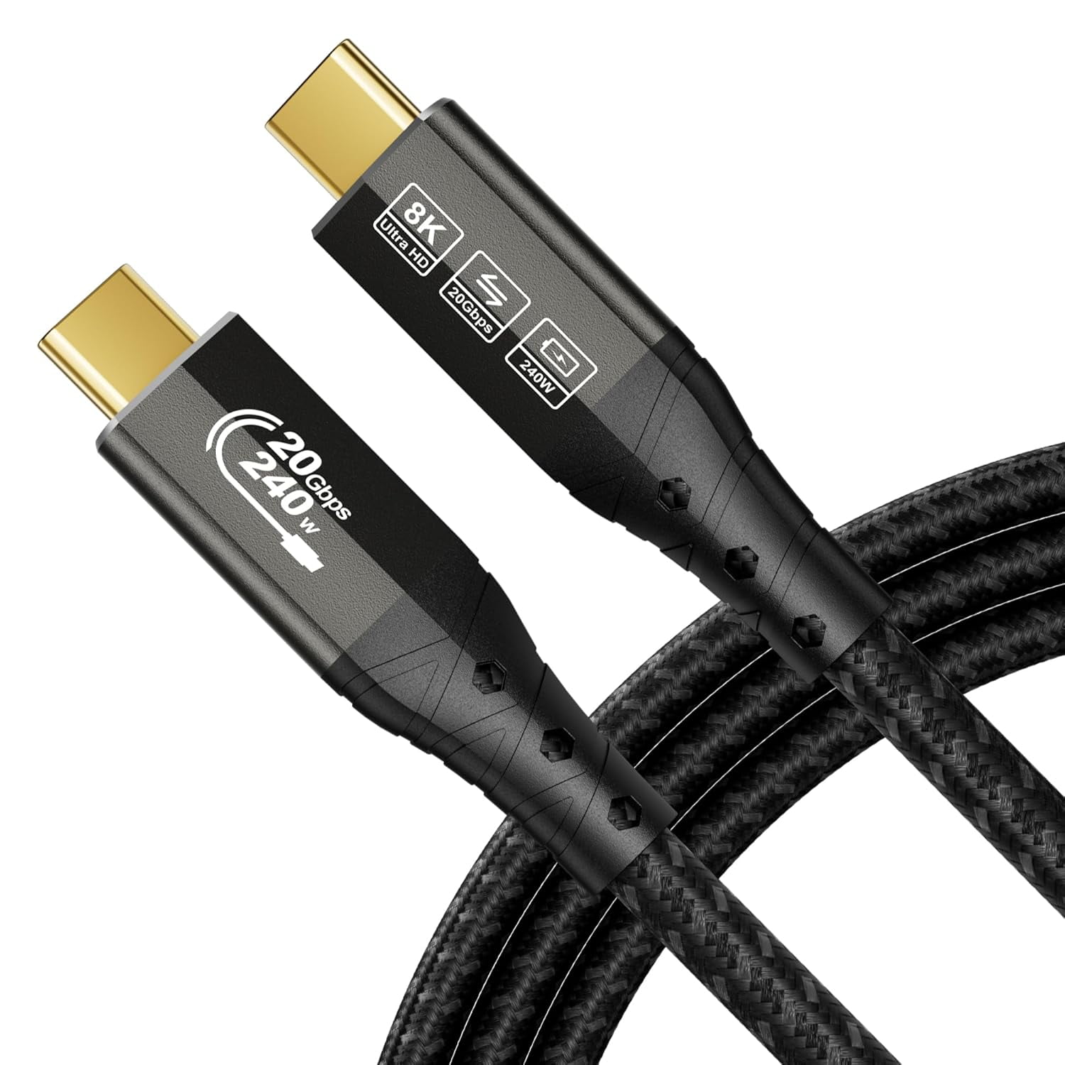 USB C Cable 10FT, USBC 3.2 20Gbps Data transfer, 240W Fast Charging ...
