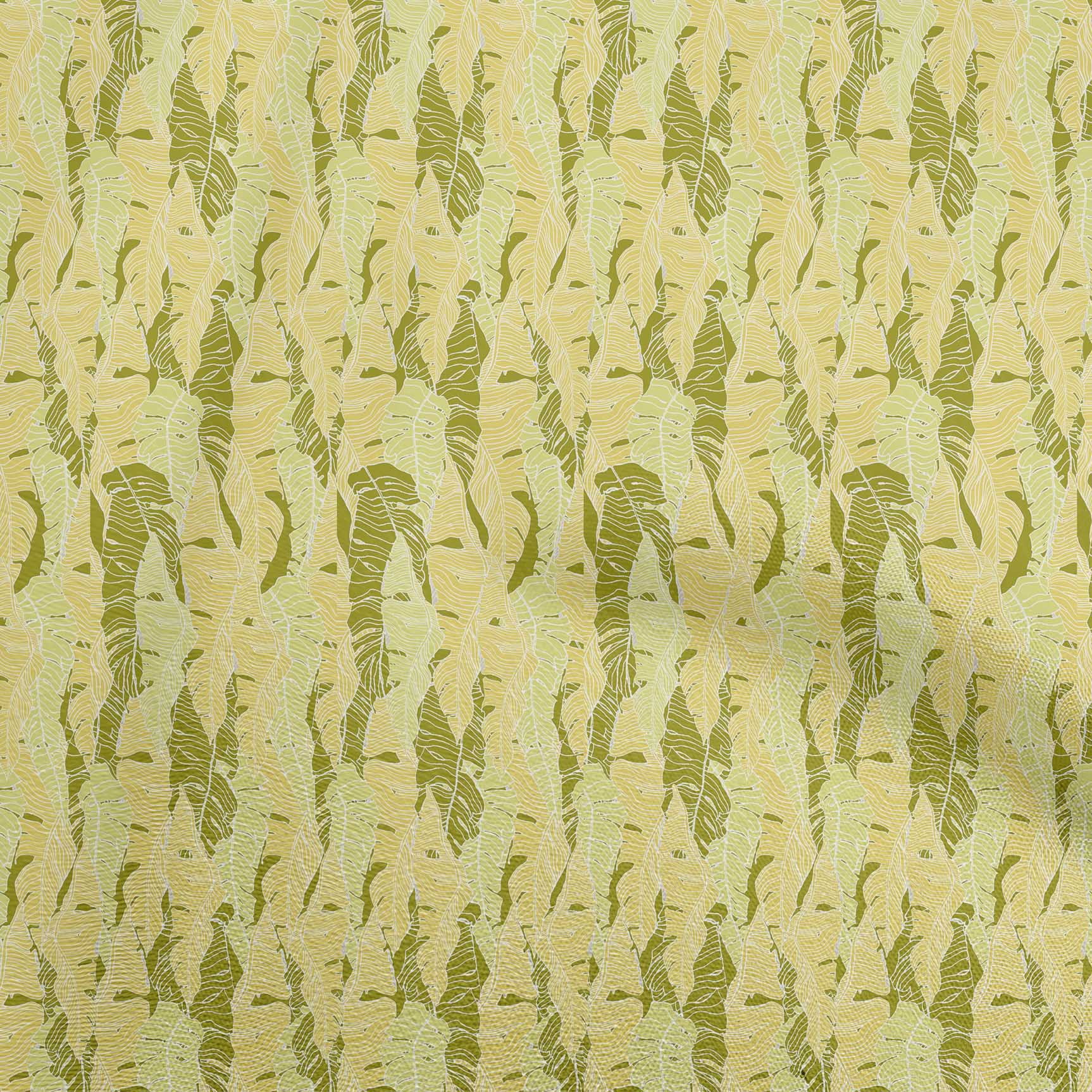 oneOone Viscose Chiffon Pale Yellow Fabric Tropical Diy Clothing ...