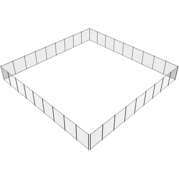 XtremepowerUS 4' x 12' feet Safety Pool Fence See-Thru Pool Fence Long ...