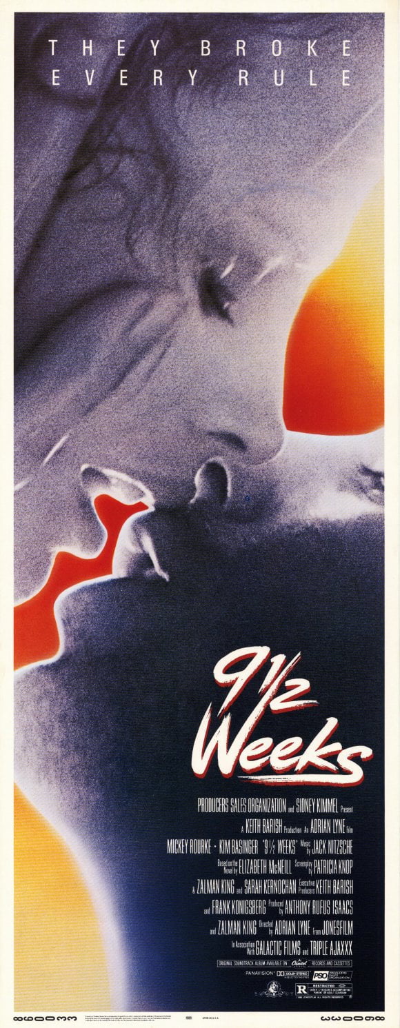 9 1/2 Weeks POSTER (14x36) (1986) (Insert Style A) - Walmart.com
