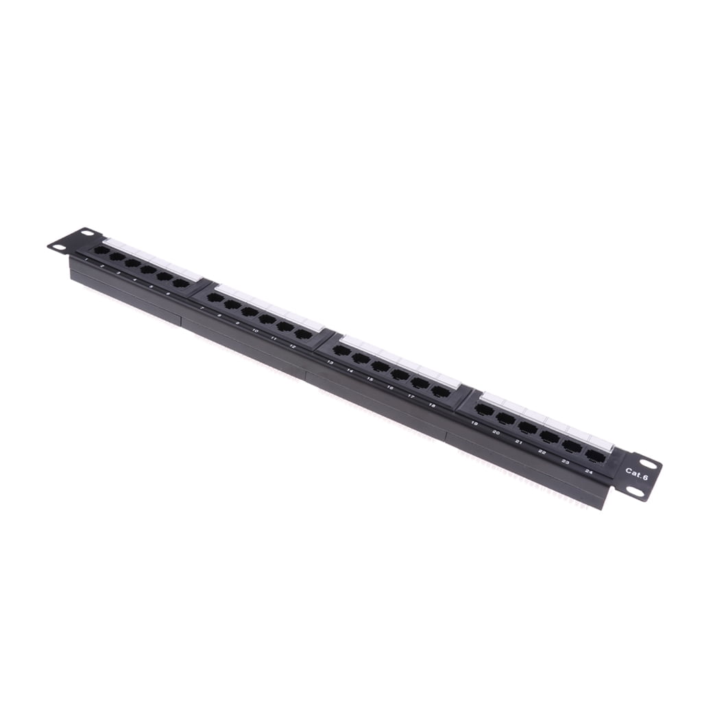 Buy 24-Ports cat six 1U Unshielded Rackmount Patch Panel Patch Panel ...