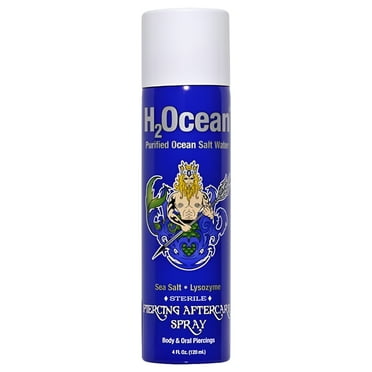 "H2Ocean Piercing Aftercare Spray, 4 Ounce- pack of 2" - Walmart.com