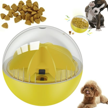 Dog Treat Dispensing Ball with Giggling Sound Fun Interactive Treat ...