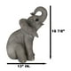 Ebros Ruby The Elephant Sitting Pretty with Trunk Up Large Statue 17 ...