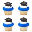Graduation 3D Grad Hat Cake Topper Decor (12/PKG) | Food-Safe Plastic ...