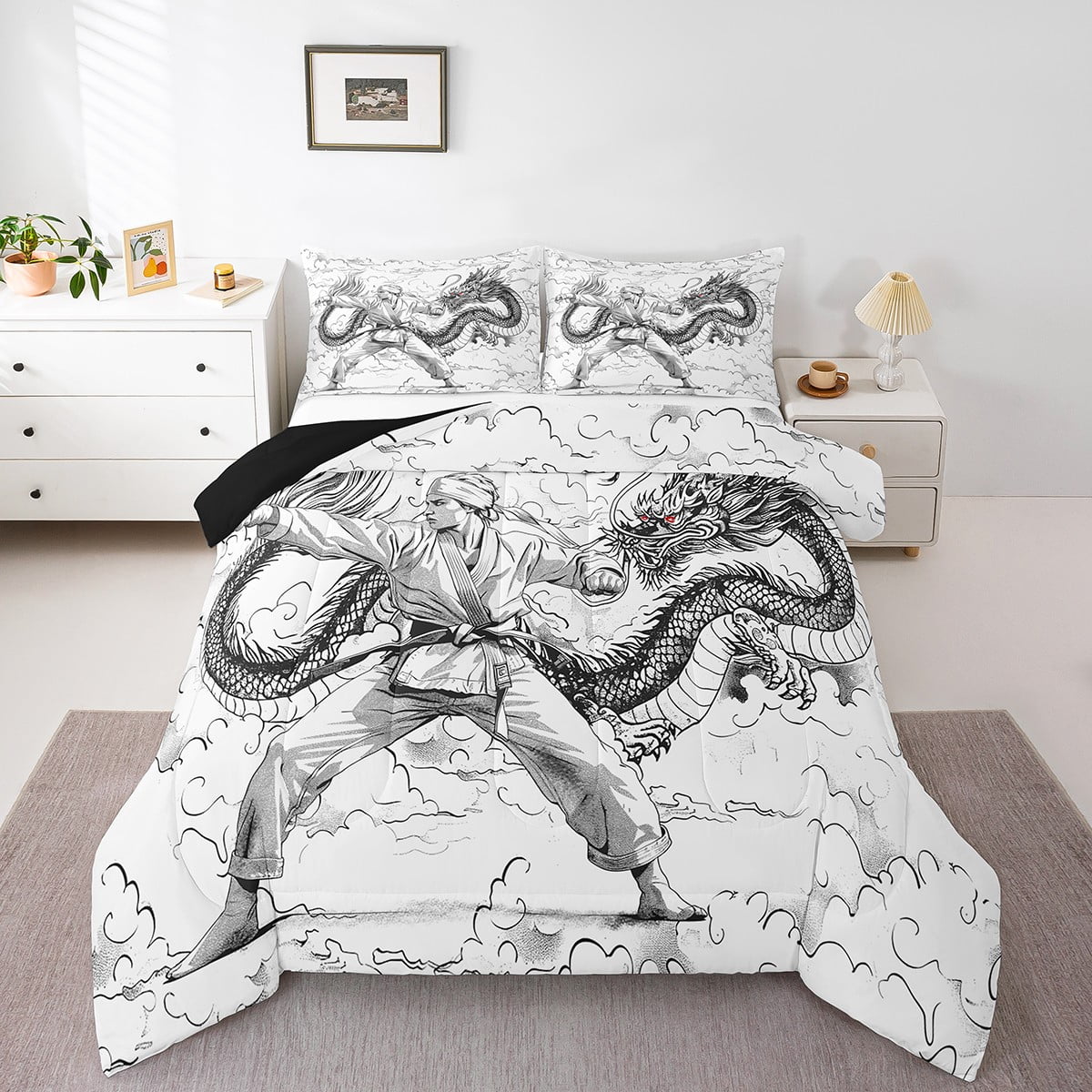Click here for Yst Chinese Kung Fu Throw Twin Size Comforter Set... prices