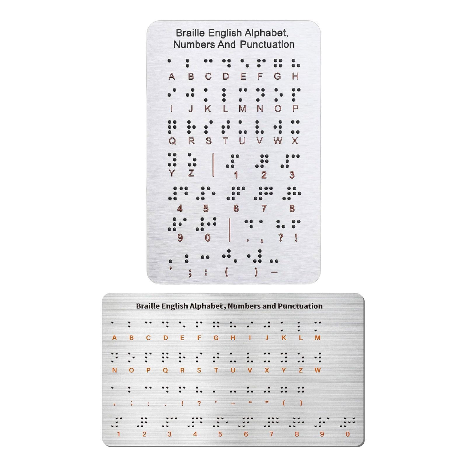 Tablero del alfabeto braille, herramienta de aprendizaje de braille ...
