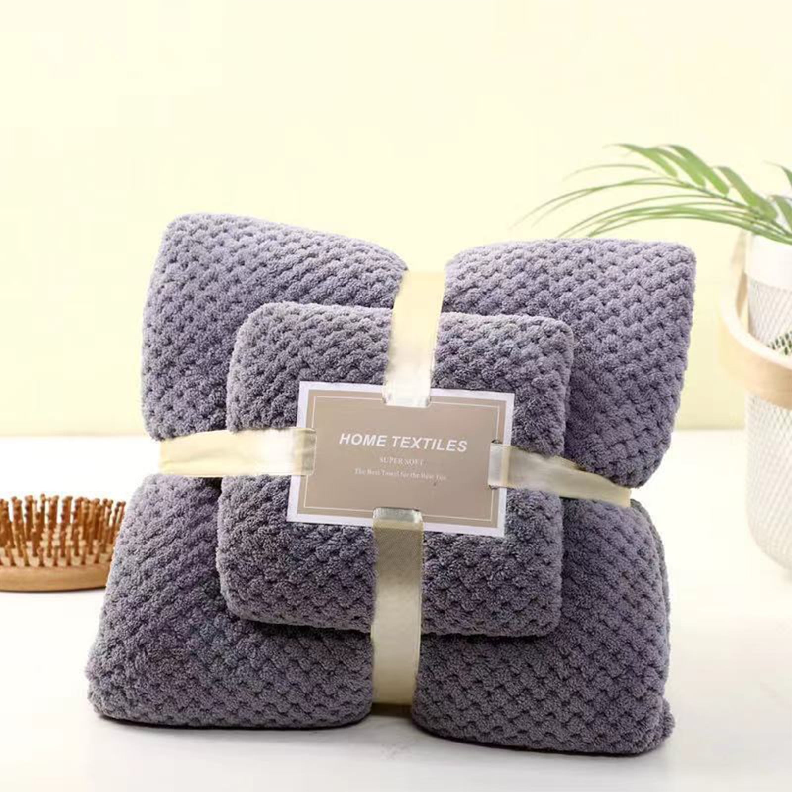 Dvkptbk Bath Towels Pure Cotton 2-In-1 Bath Towel And Facial Towel Soft Bath Towel 2-Piece Set Bathroom Accessories On Clearance Bath Towel:73cm X 140