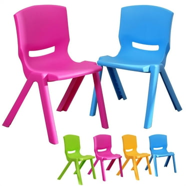 Topbuy Kids Plastic Stacking Chair (6 Pack), Red - Walmart.com