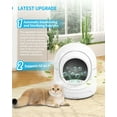 Muhub Self Cleaning Litter Box 85L with App Control, Odor Removal ...