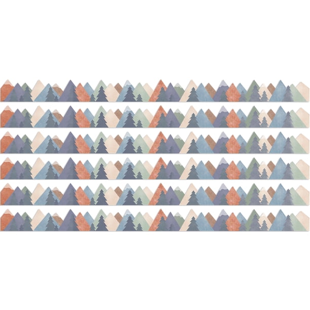 Teacher Created Resources Moving Mountains Die-Cut Border Trim, 35 Feet ...