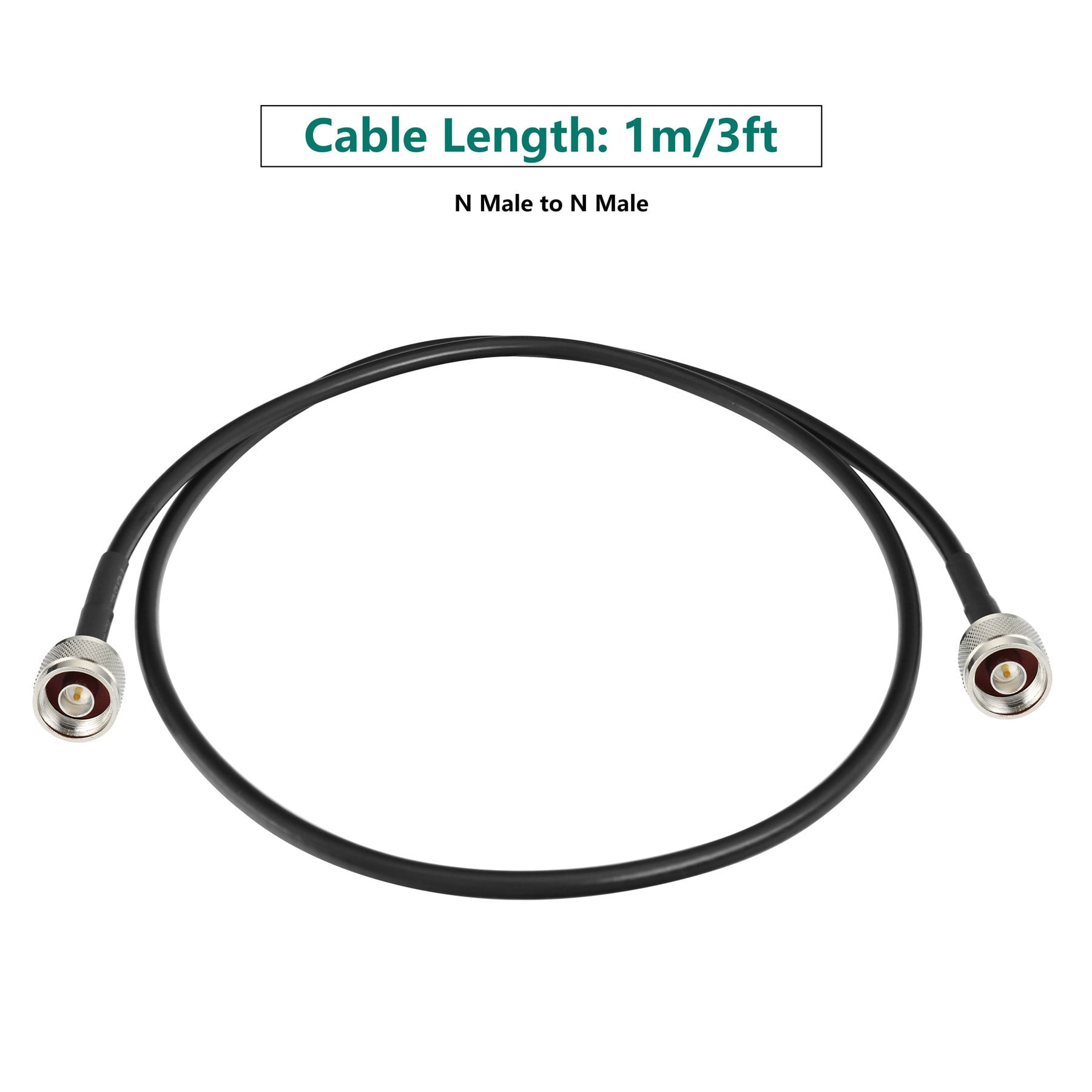 Buy 3 ft N Male to N Male Cable (50 Ohm), GEMEK Pure Copper Low-Loss ...