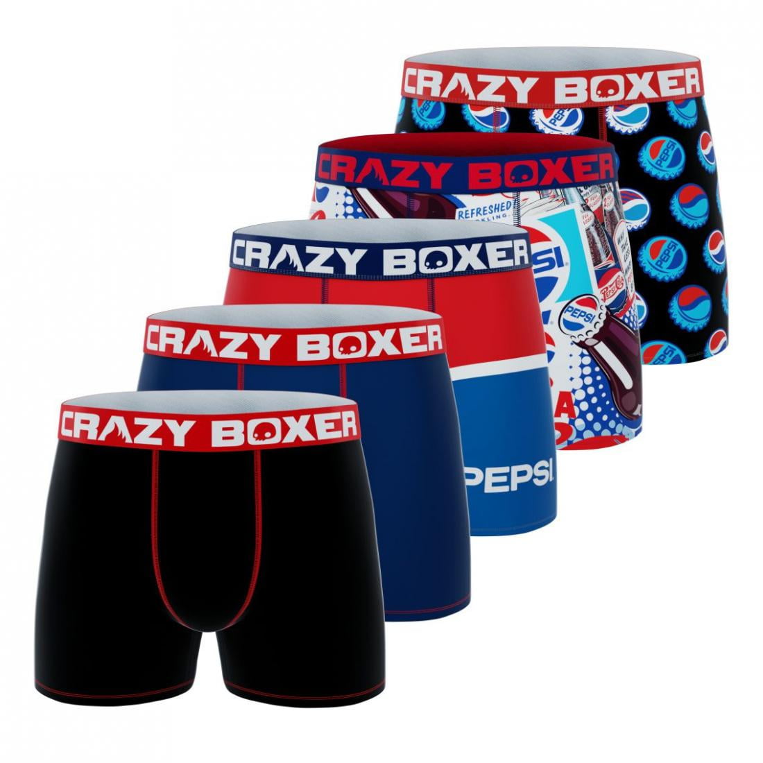 CRAZYBOXER Pepsi Men's Boxer Briefs (Pack 5) - Walmart.com