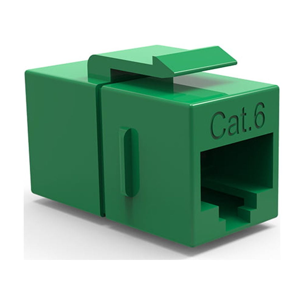 ACCL Cat.6 Inline Coupler w/Keystone Latch Green, 2 Pack - Walmart.com