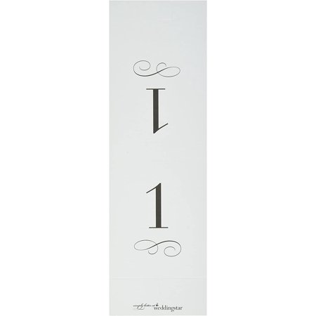 Table Number Tent Style Card, Numbers 1 to 12 | Walmart Canada