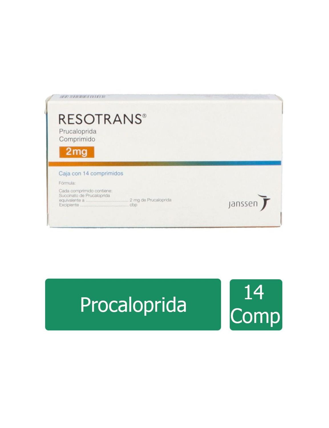 Resotrans 2 mg, 14 comprimidos | Walmart en línea