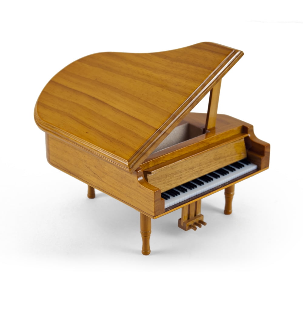 Elegant 22 Note Replica of a Glossy Wood Tone Grand Piano Musical ...