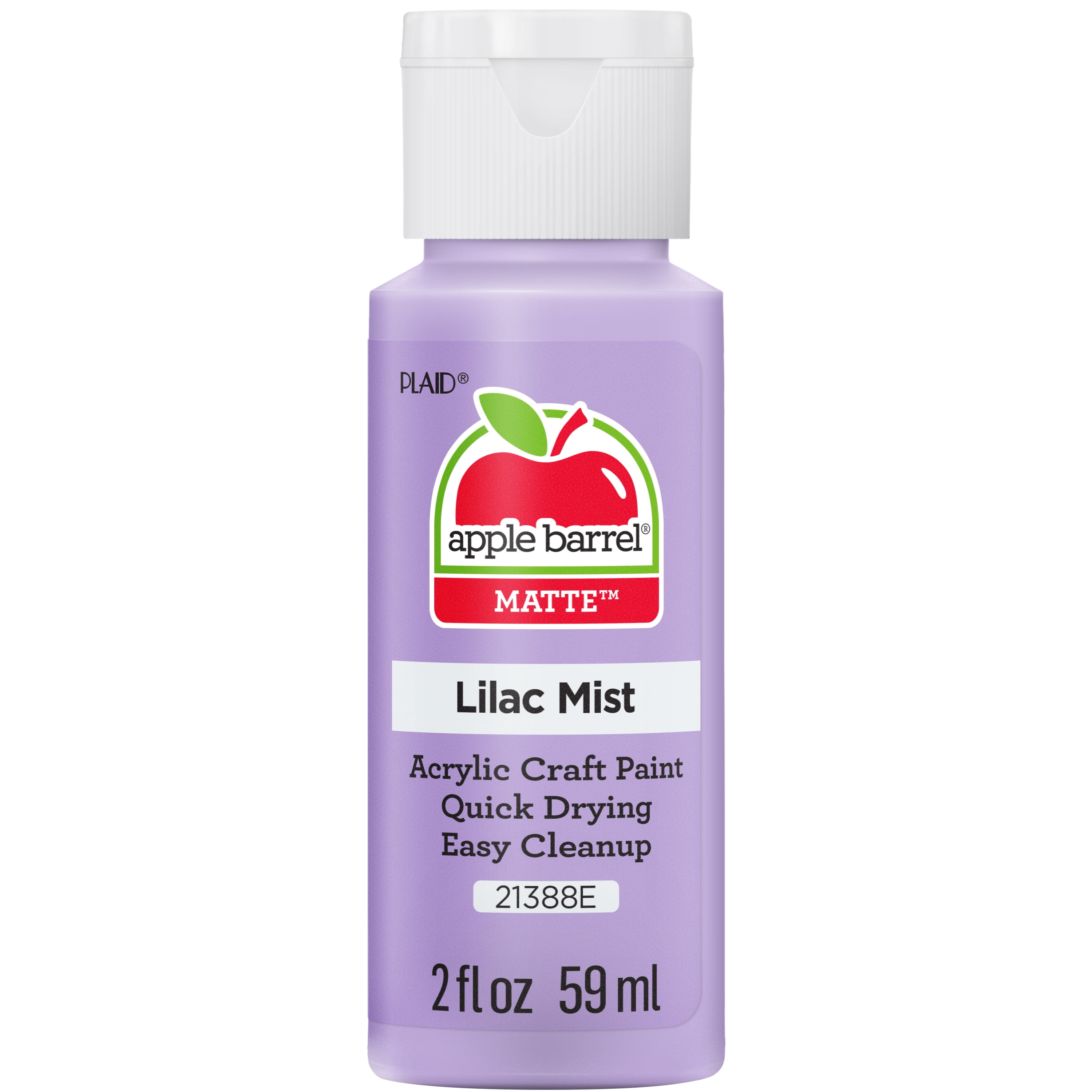 Apple Barrel Acrylic Craft Paint, Matte Finish, Lilac Mist, 2 fl oz ...