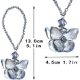 Butterfly Shaped Crystal Glass Charm, Multi-use Car Rearview Mirror ...