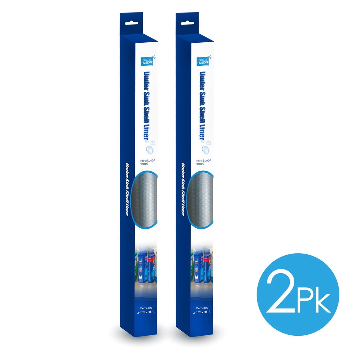 Under Sink Shelf Guard, 48 inch x 24 inch Durable Shelf Liner Protects ...