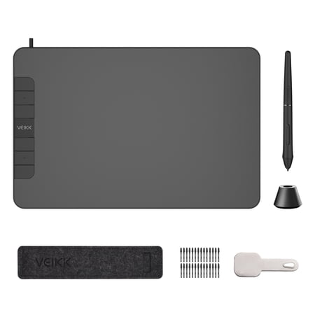 VEIKK VK640 Graphics Drawing Tablet 6 x 4 inch Active Area 8192 Levels ...
