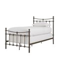 Weston Home Ossett Antique Brown Shell Motif Metal Twin Bed - Walmart.com