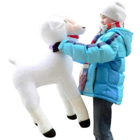 American Made Giant Stuffed Lamb 34 Inch Soft Plush Sheep Made in USA ...