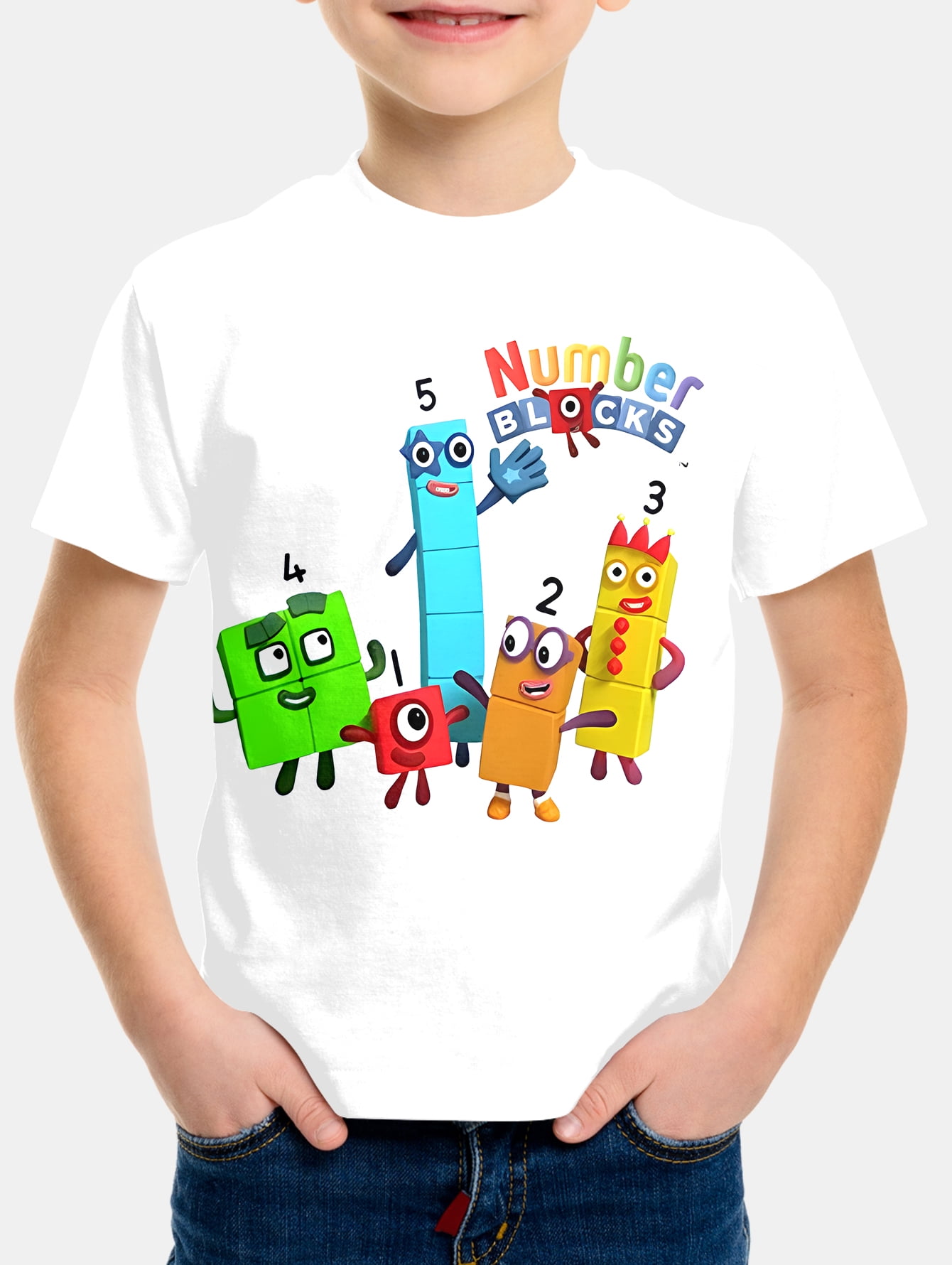 Children's Clothing Boys Numberblocks Top Clothes for Children Tops ...
