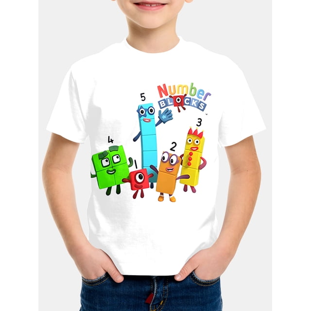 Children's Clothing Boys Numberblocks Top Clothes for Children Tops ...