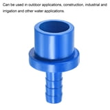 Uxcell Barbed OD Spigot Straight Pipe Fitting Quick Connector Blue ...