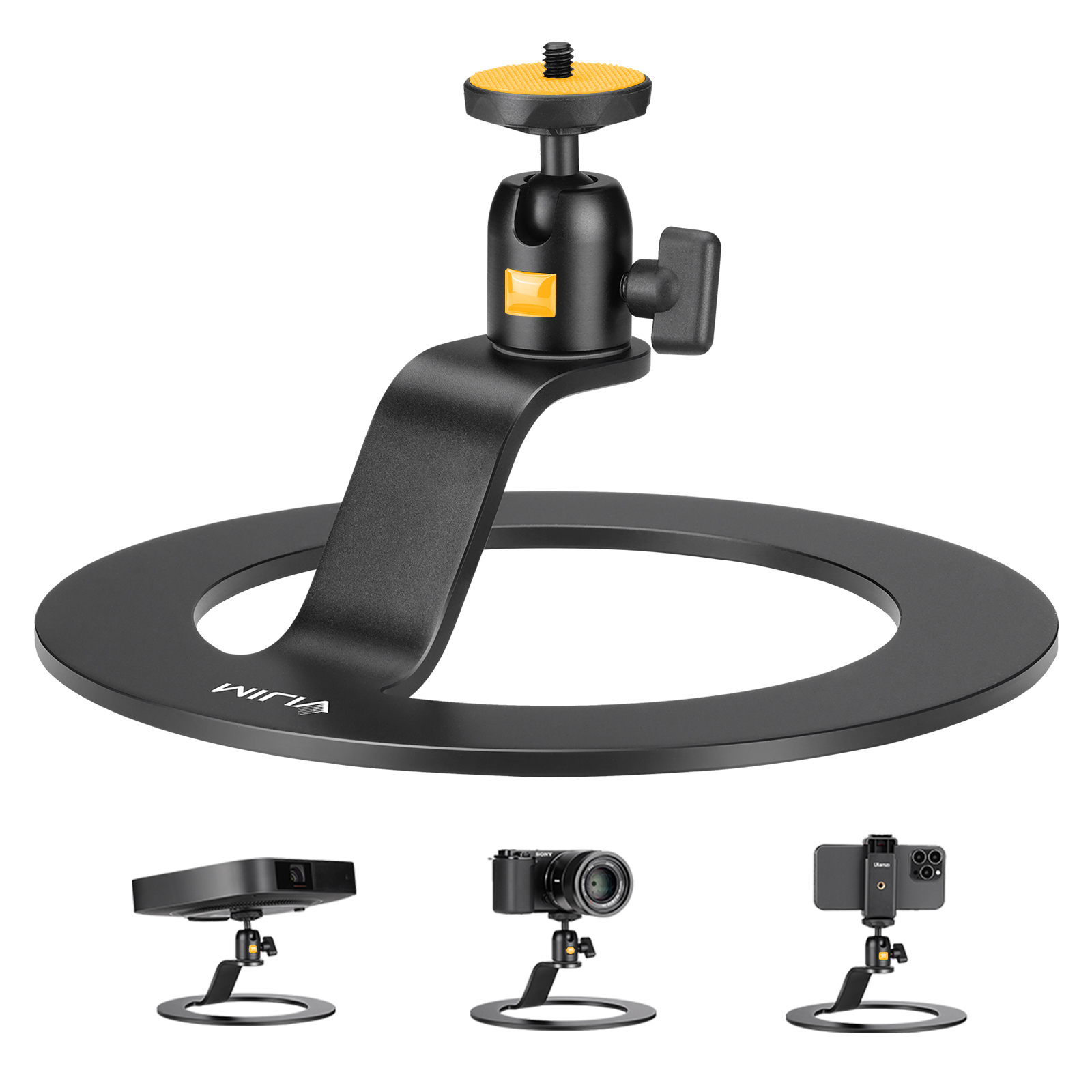 Buy Aluminum Projector Stand, VIJIM Table Projector Tripod Stand Mount ...