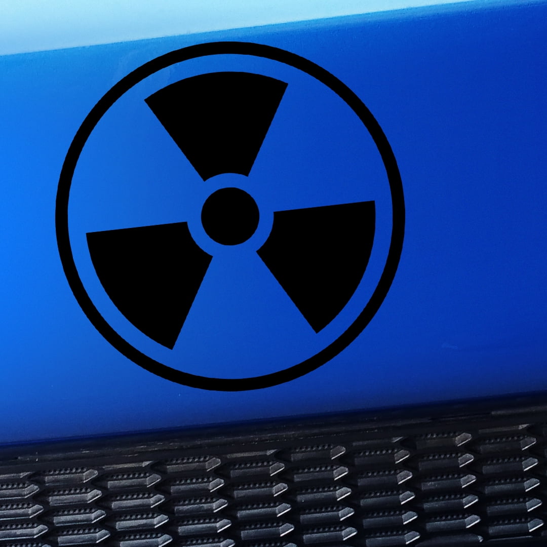 Nuclear Symbol - Vinyl Decal - Choose Color - [BLACK] - Walmart.com