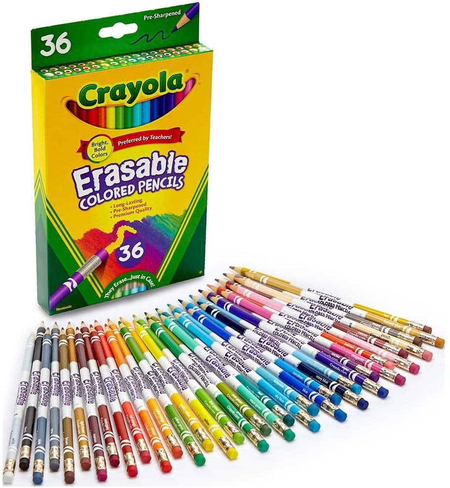 Lapices de colores borrables Crayola, 36 Count, herramientas Crayola ...