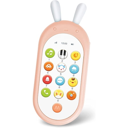 JOYWEIChildren's Toy Mobile Phone, Bilingual Baby Smartphone, Musical ...