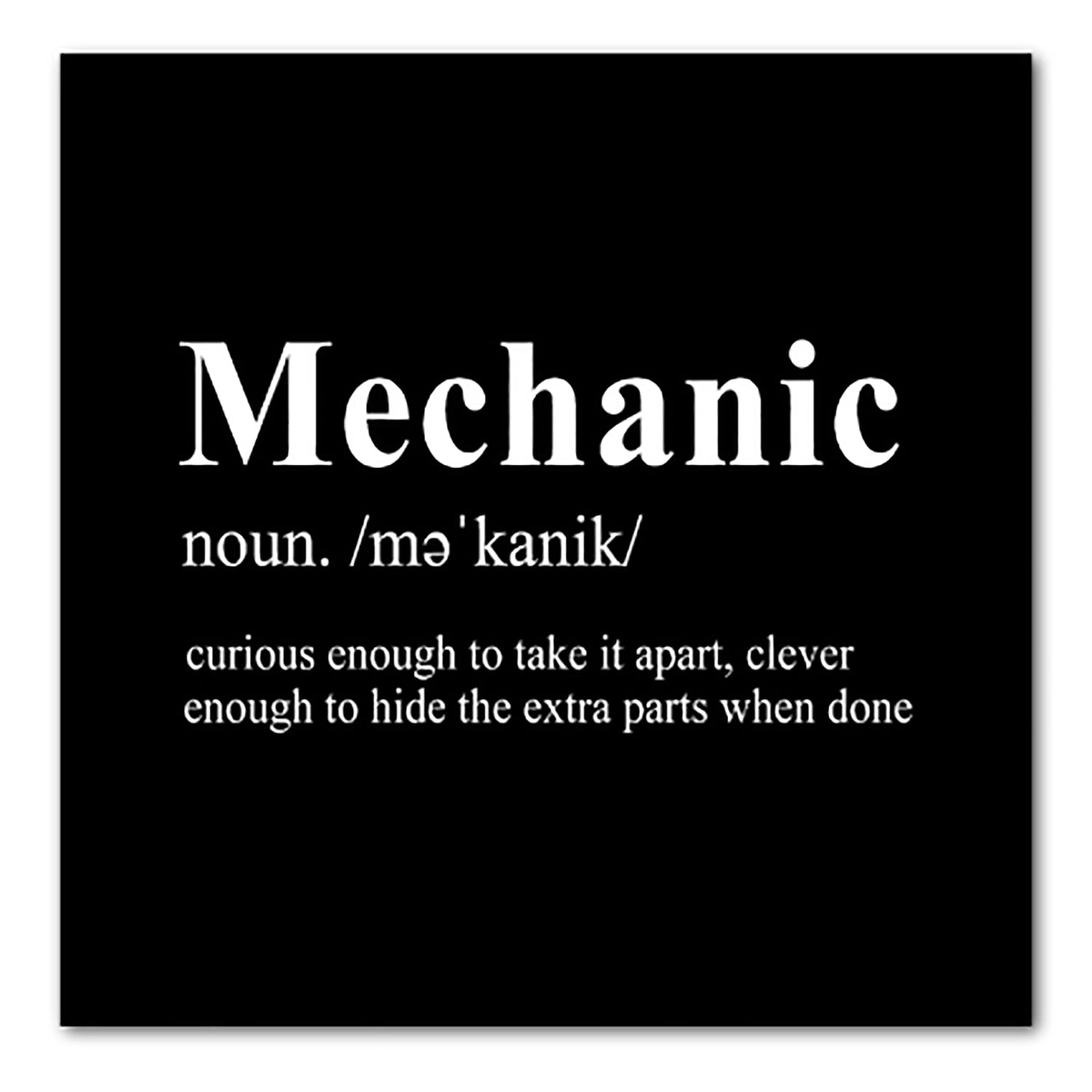 DistinctInk Custom Bumper Sticker - 4" x 4" Decorative Decal - Black ...