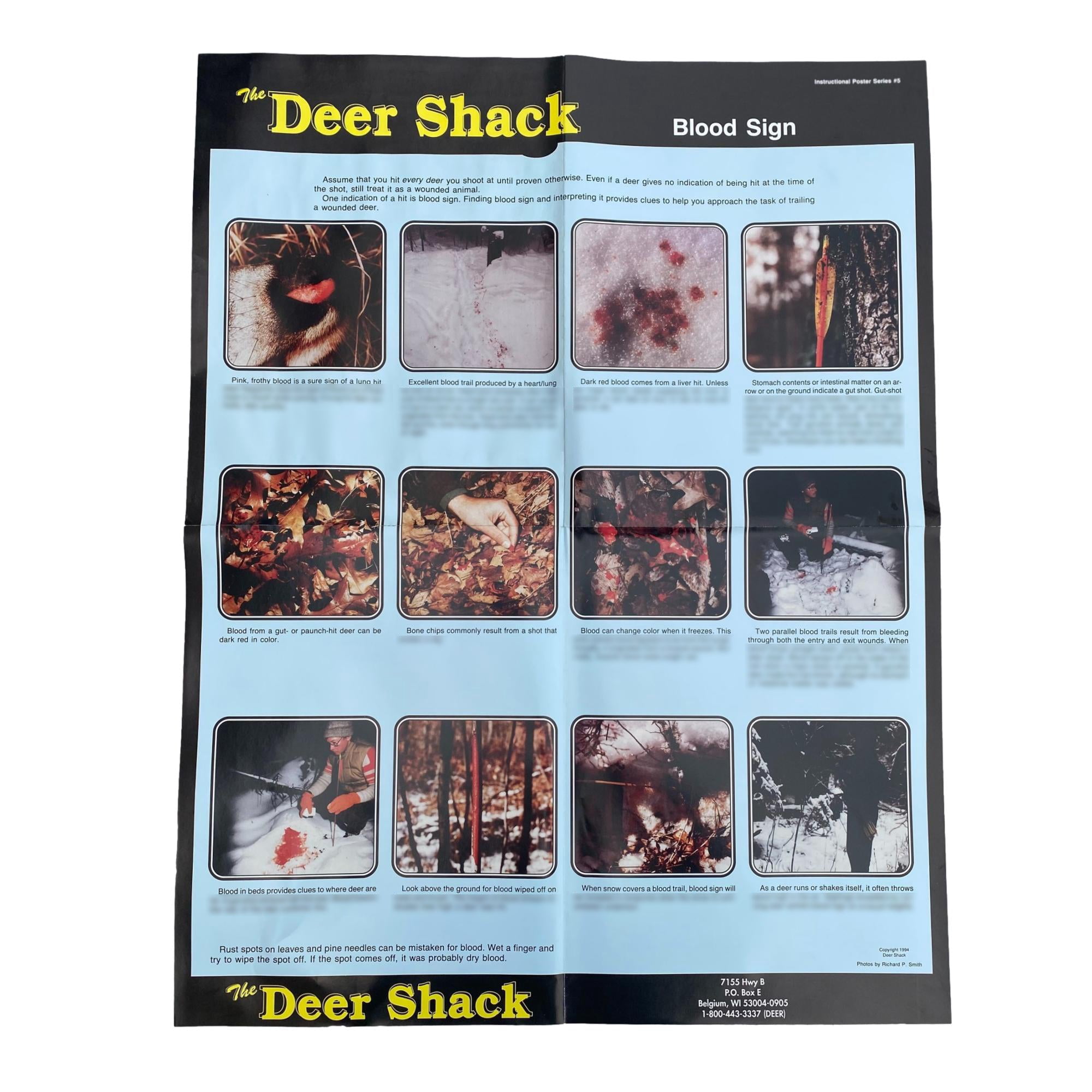 Blood Sign Hunting Tips Poster - Walmart.com