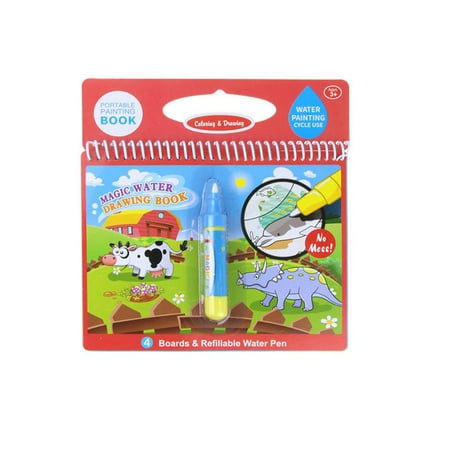 Children Water Reveal Coloring Book Writing Painting Kids Drawing ...