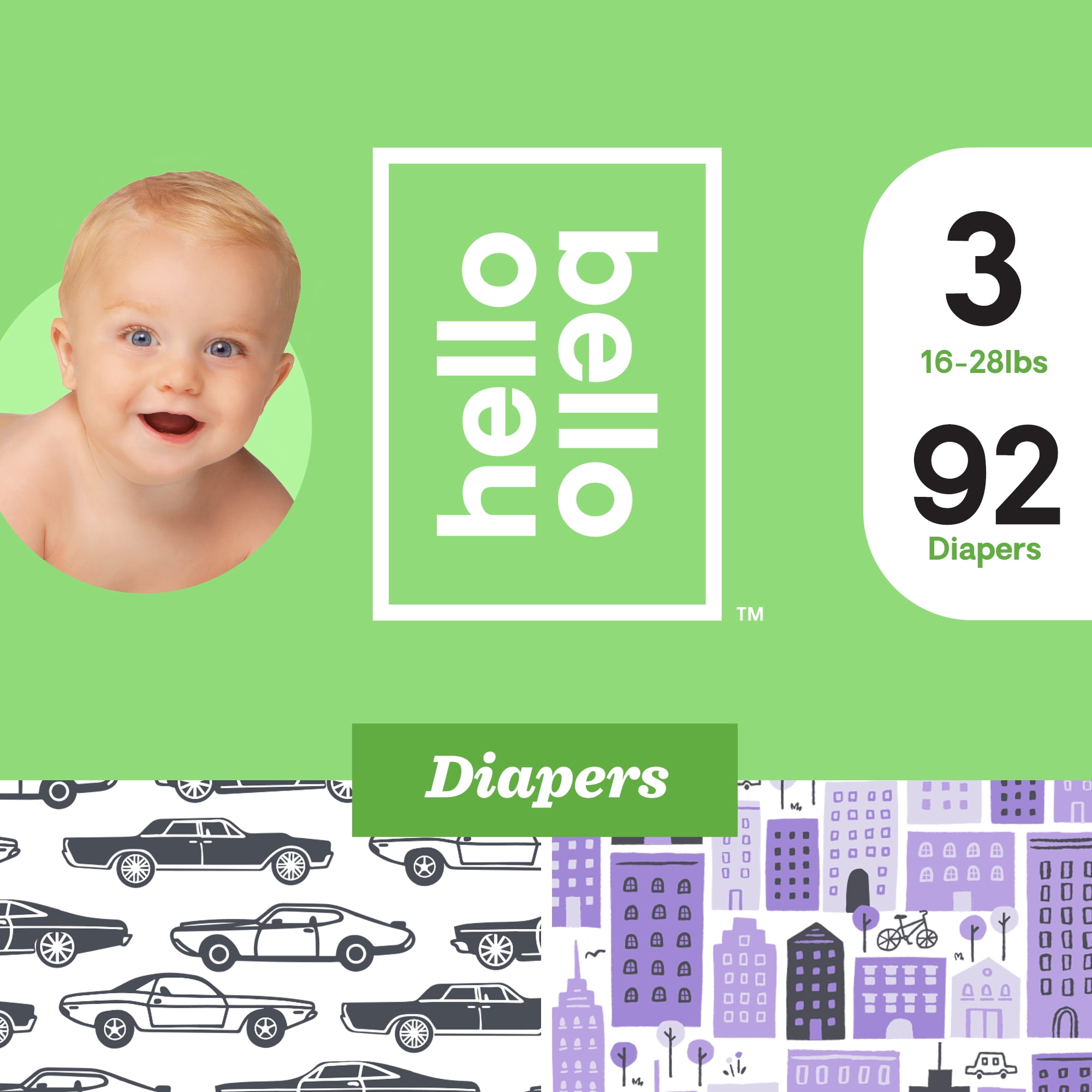 Hello Bello Club Box Diapers -Rumble Tumble & Concrete Jungle - Size 3 ...