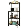Zimtown Bakers Rack, 4 Tier Kitchen Microwave Oven Stand with Storage ...